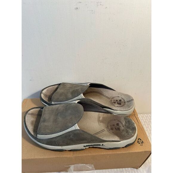 Merrell | Shoes | Merrellslides Sandals Gray Suede Size 9 Some ...